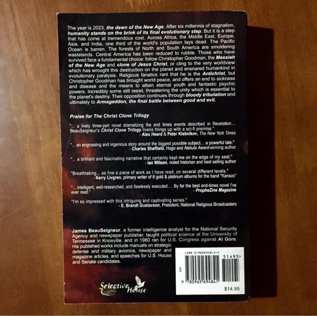 The Christ Clone Trilogy by James BeauSeigneur (Christian Literature ...