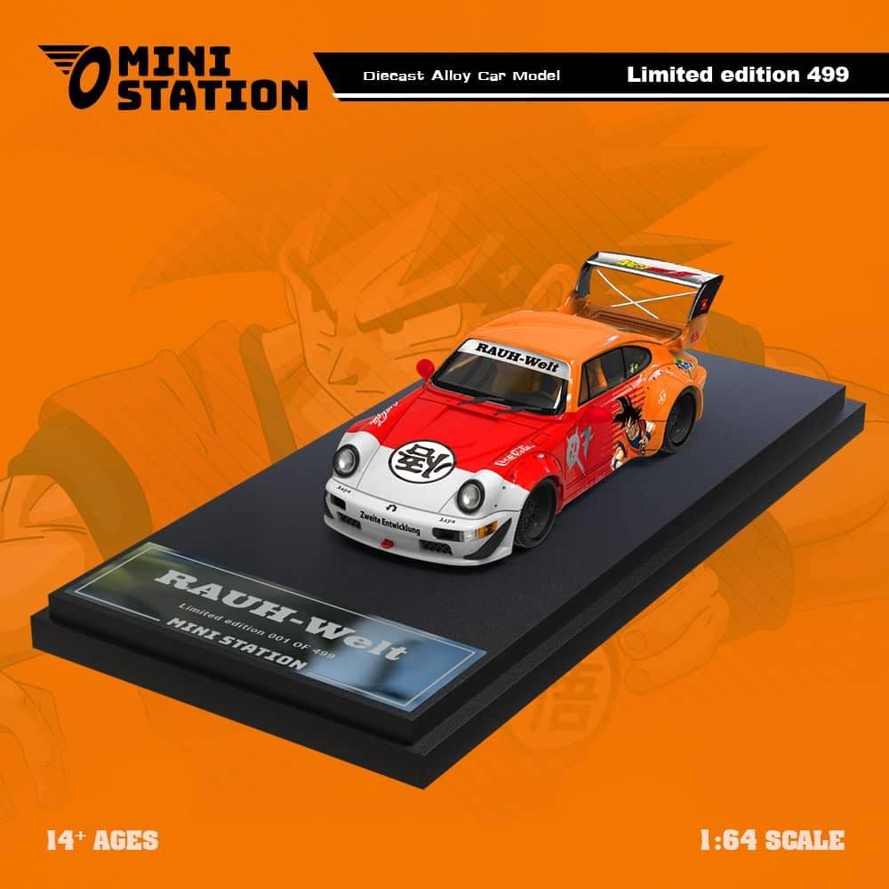 Time Micro 1/64 Scale Dragon Ball Z Porsche RWB 964 GT Wing WildBody ...