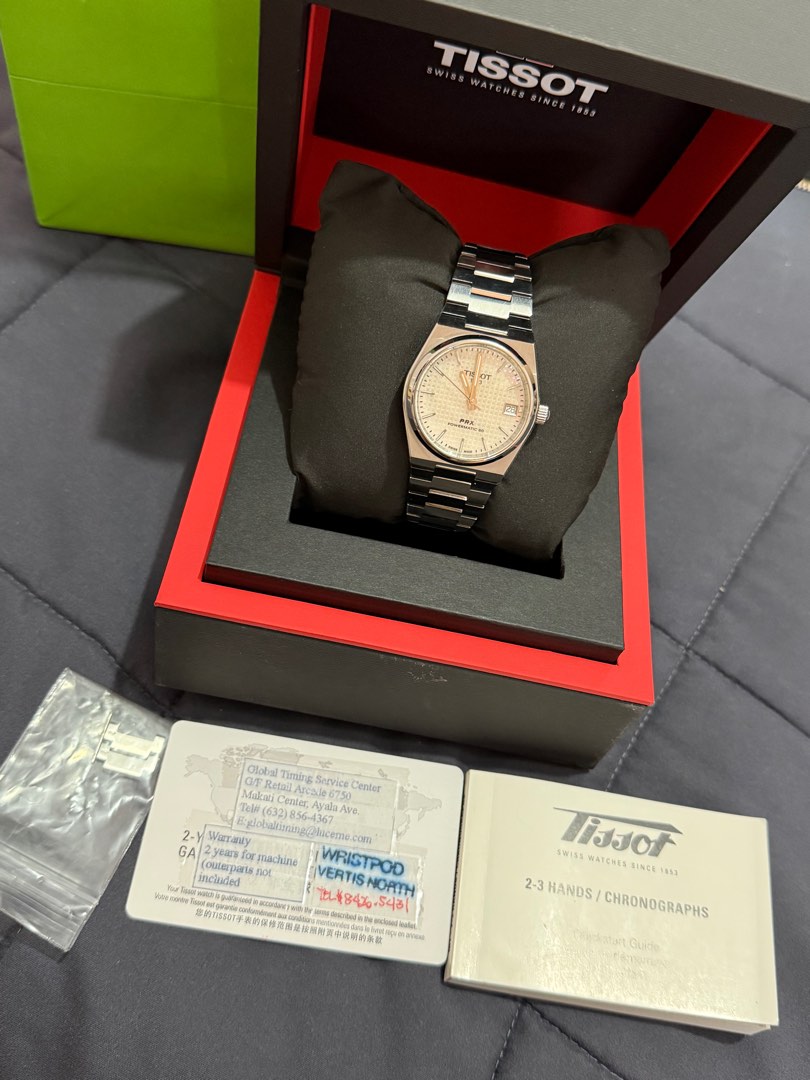 Tissot PRX Powermatic 80 MOP 35mm, Luxury, Watches on Carousell