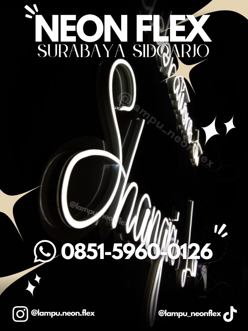 Tlp Or Wa 0851-5960-0126 Harga Neon Flex Custom Surabaya Sidoarjo ...