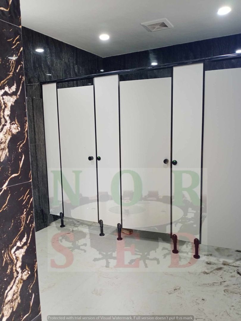 Toilet Partition Phenolic Board 12 mm with PWD, Slop Sink, Urinal ...