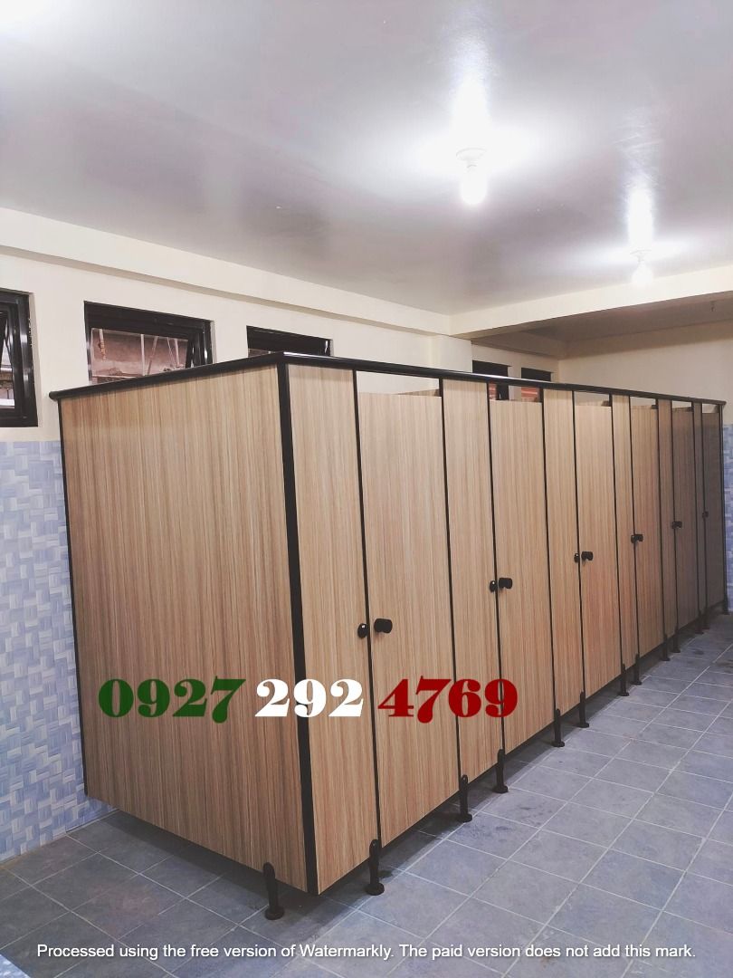 Toilet Partition Phenolic Board 12 mm with PWD, Slop Sink, Urinal ...