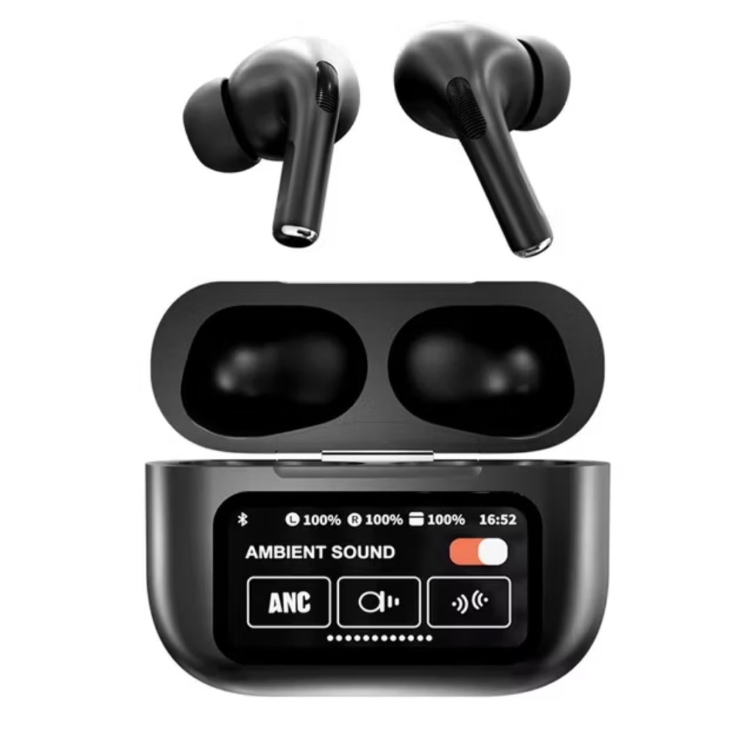 TWS Screen Wireless Bluetooth Earphones Supper Bass Smart Touch Screen ...