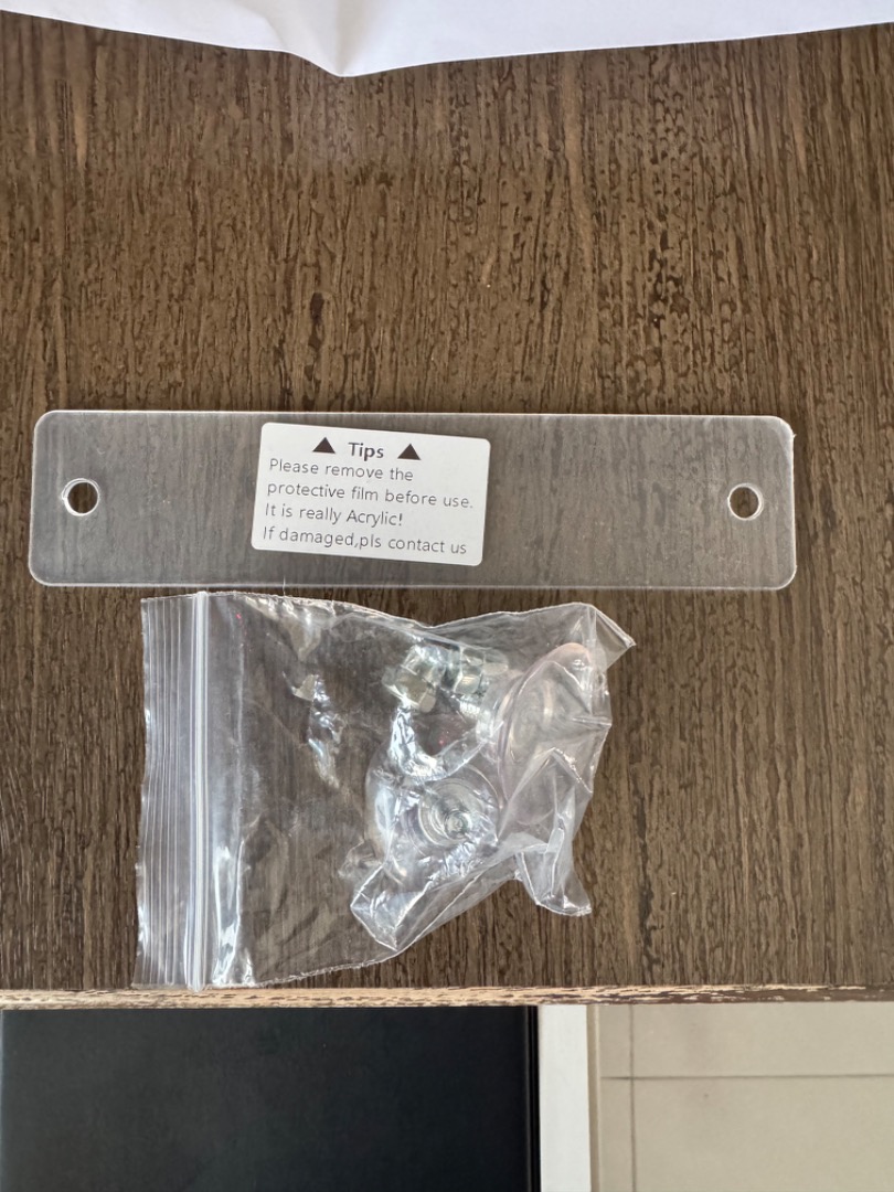 VEP RFID TAG Acrylic Suction Holder (Vehicle Entry Permit RFID Holder ...