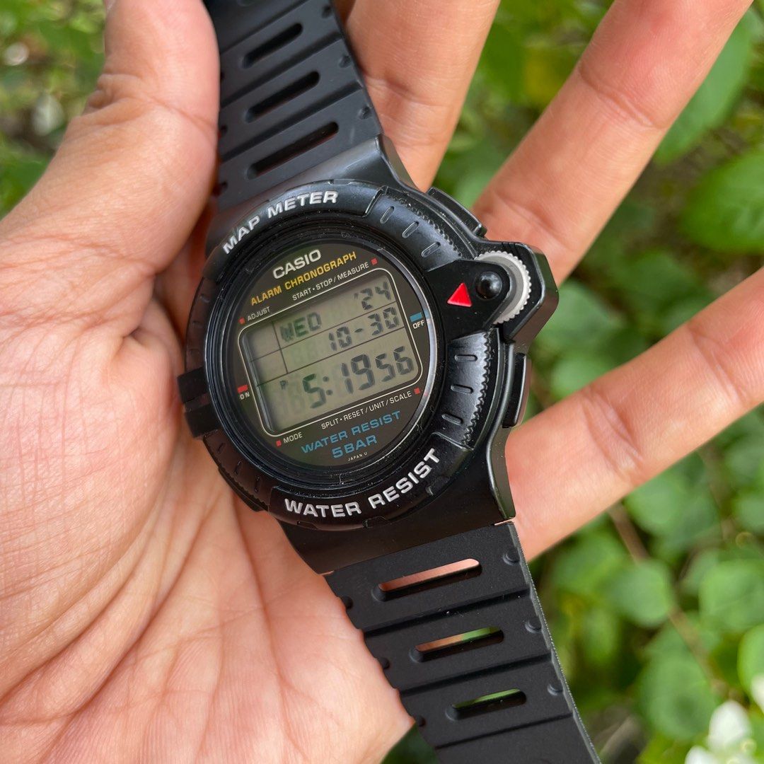 Vintage Casio Map Meter, Men's Fashion, Watches & Accessories, Watches ...
