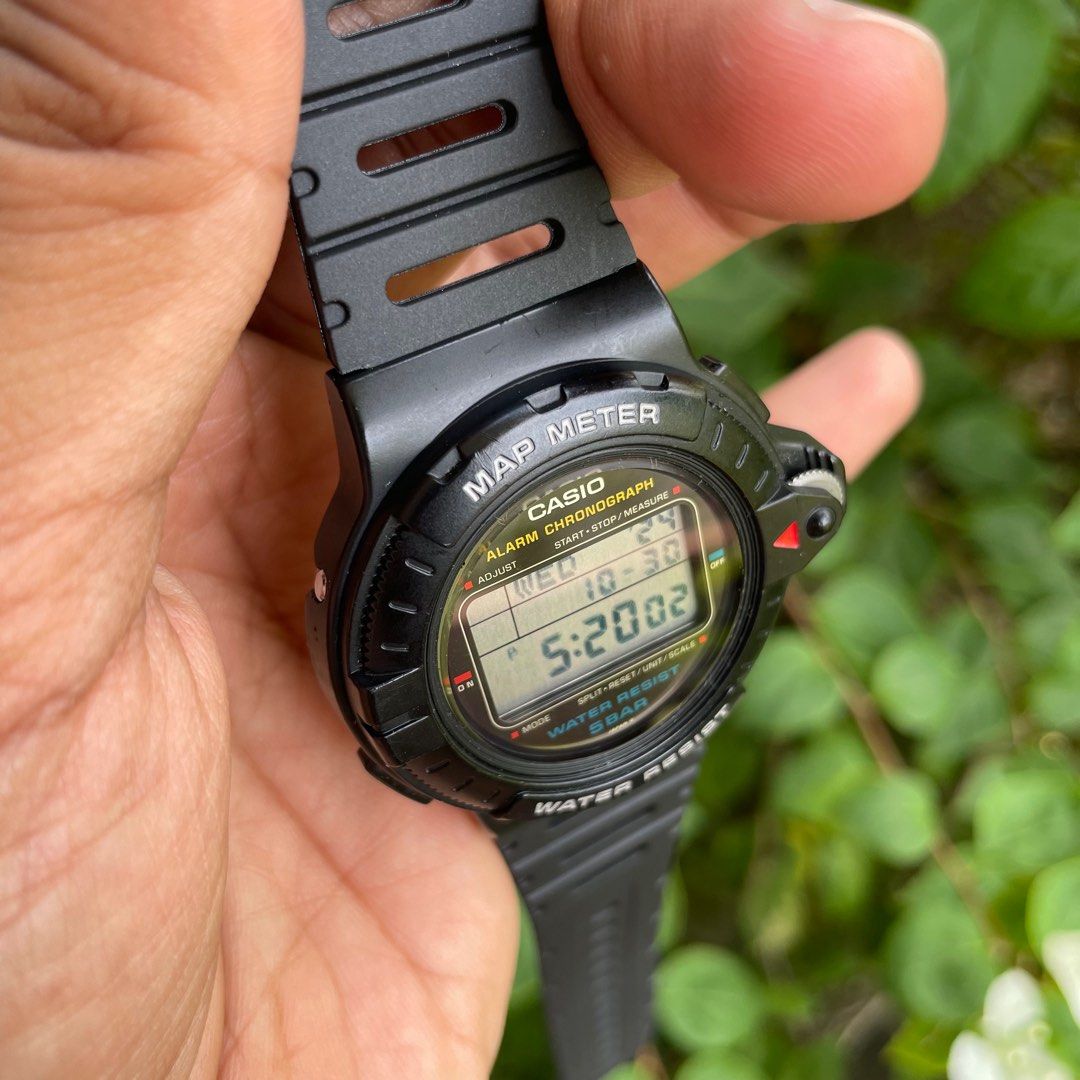 Vintage Casio Map Meter, Men's Fashion, Watches & Accessories, Watches ...