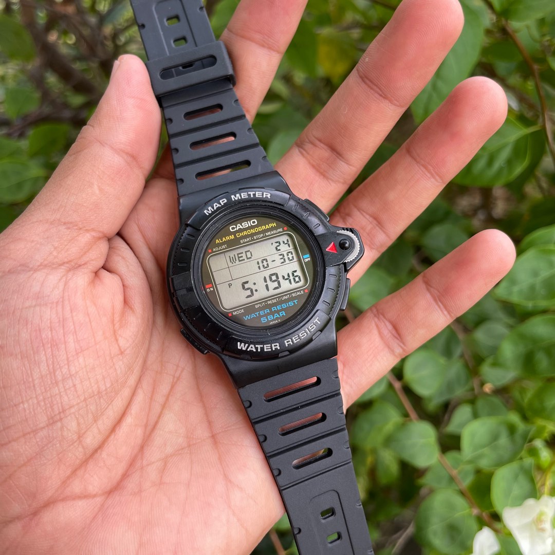 Vintage Casio Map Meter, Men's Fashion, Watches & Accessories, Watches ...
