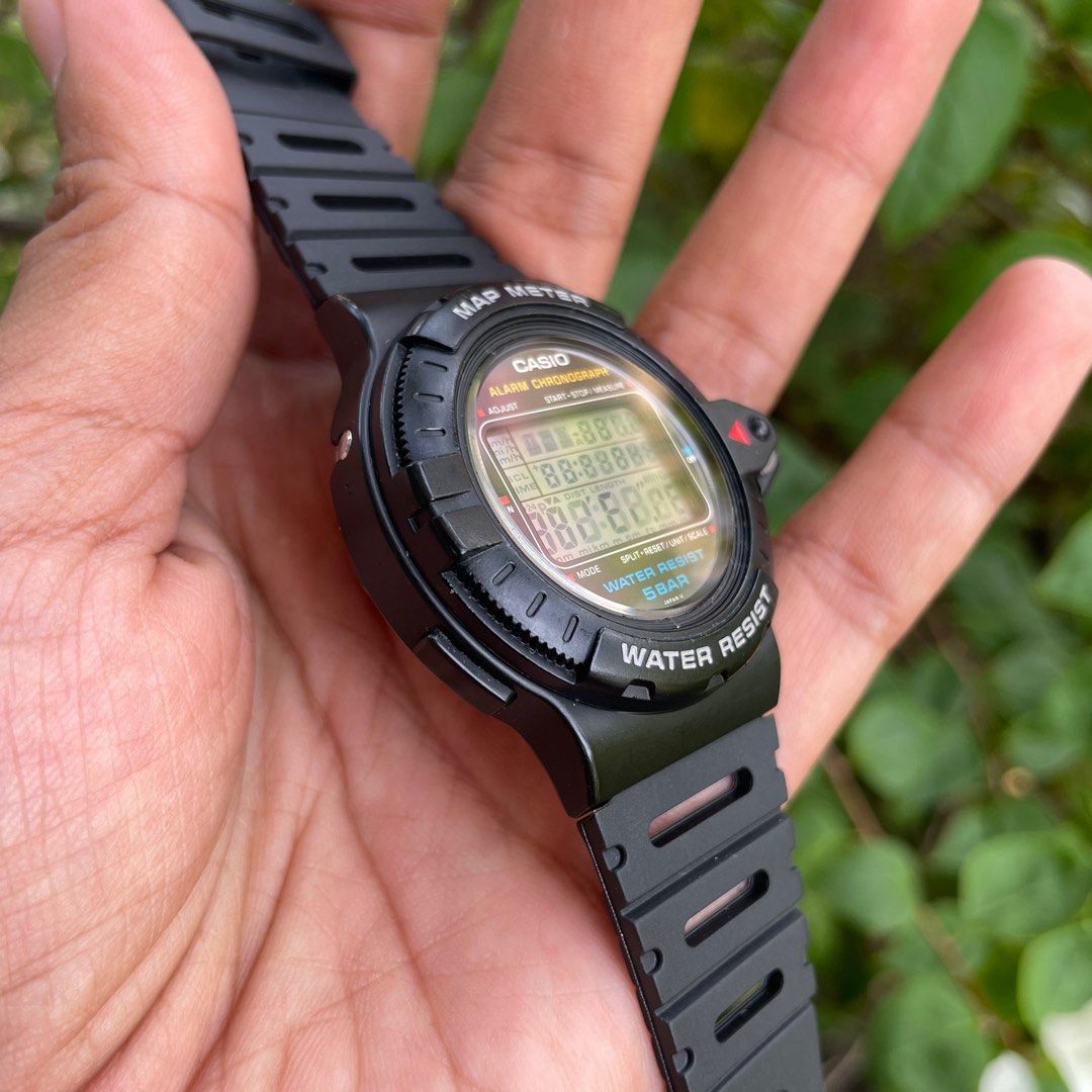 Vintage Casio Map Meter, Men's Fashion, Watches & Accessories, Watches ...