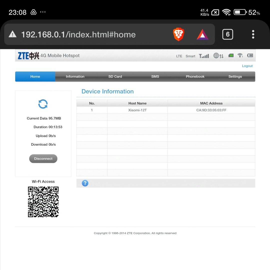 WiFi: ZTE MF90 4G/LTE uFi (unified WiFi) Mobile/Portable Hotspot Device ...