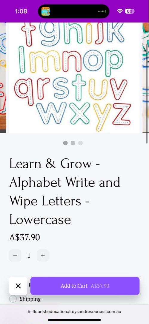 Write and Wipe Lowercase Alphabet Writing Whiteboard Practice, Hobbies ...