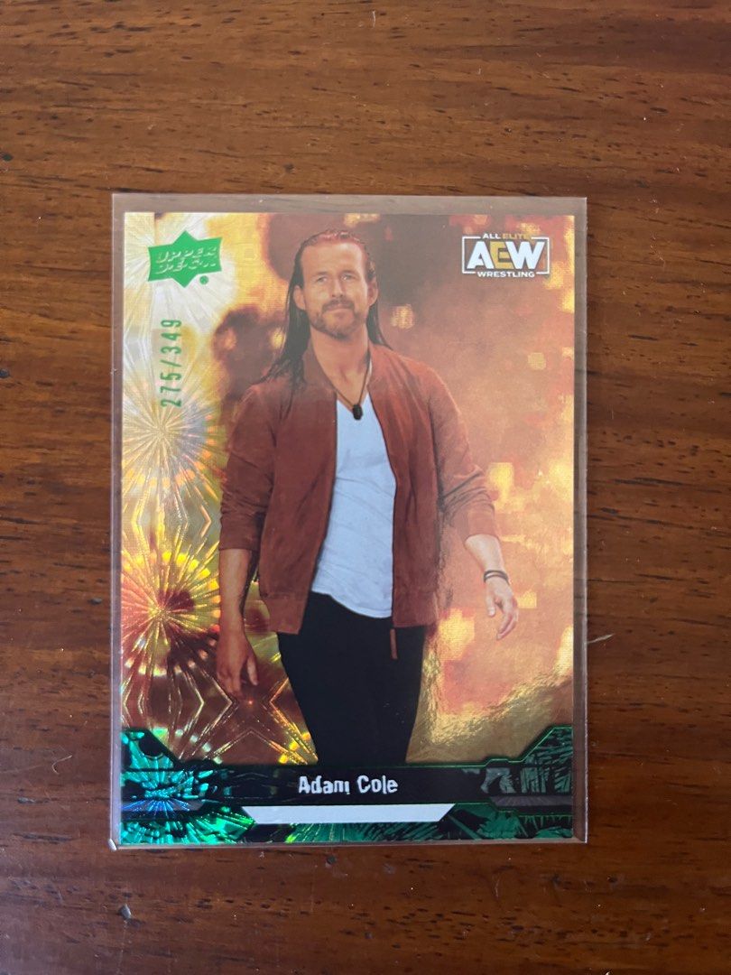 AEW Card of Adam Cole - 2023 Upper Deck - Numbered & Parallel Card ...