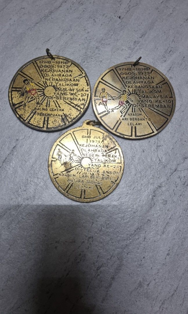 1974 Telok Anson PAKAT TALIKOM GAMES Medal RARE, Everything Else ...