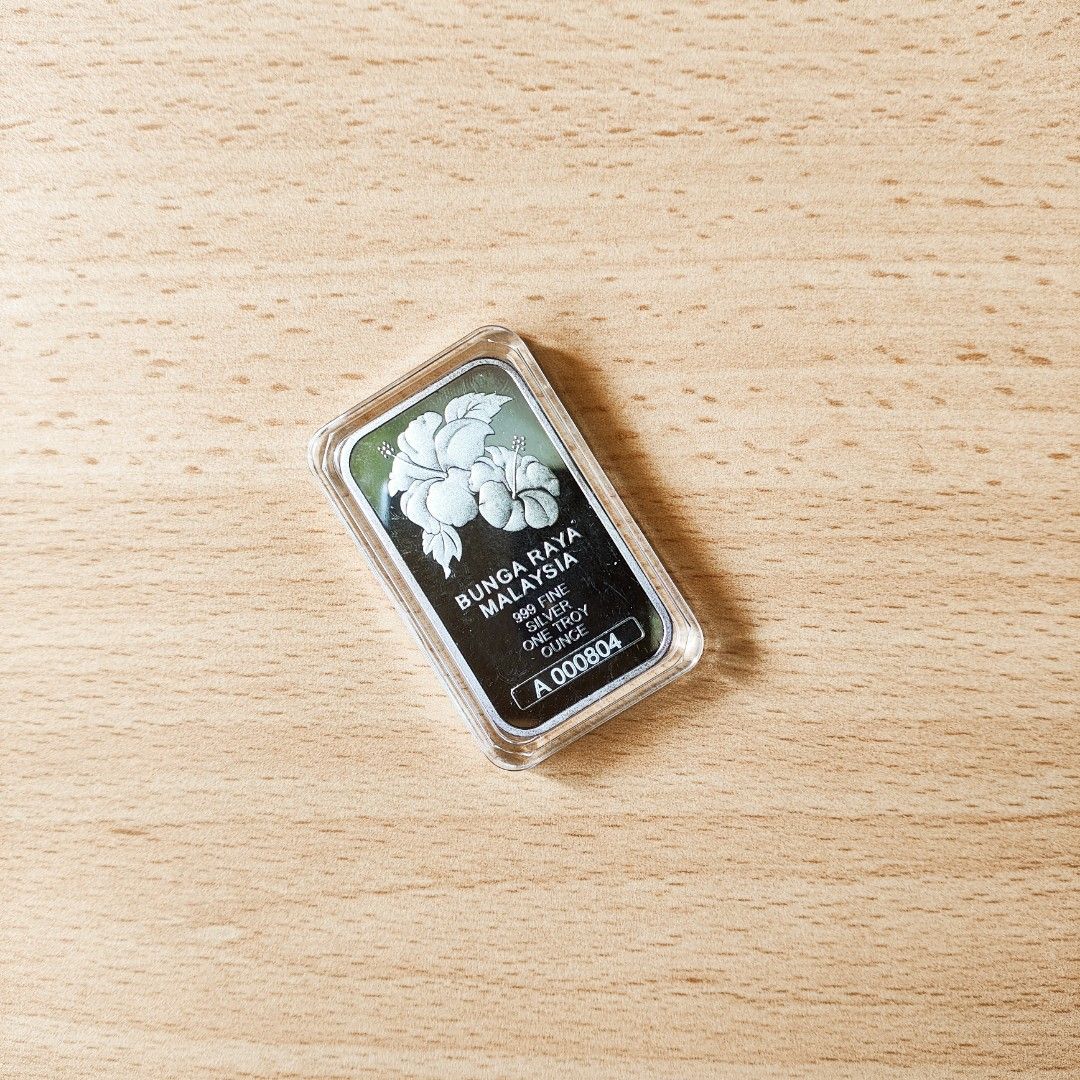 1 oz GSR Bunga Raya Silver Bar .999 with cert, Everything Else, Others ...