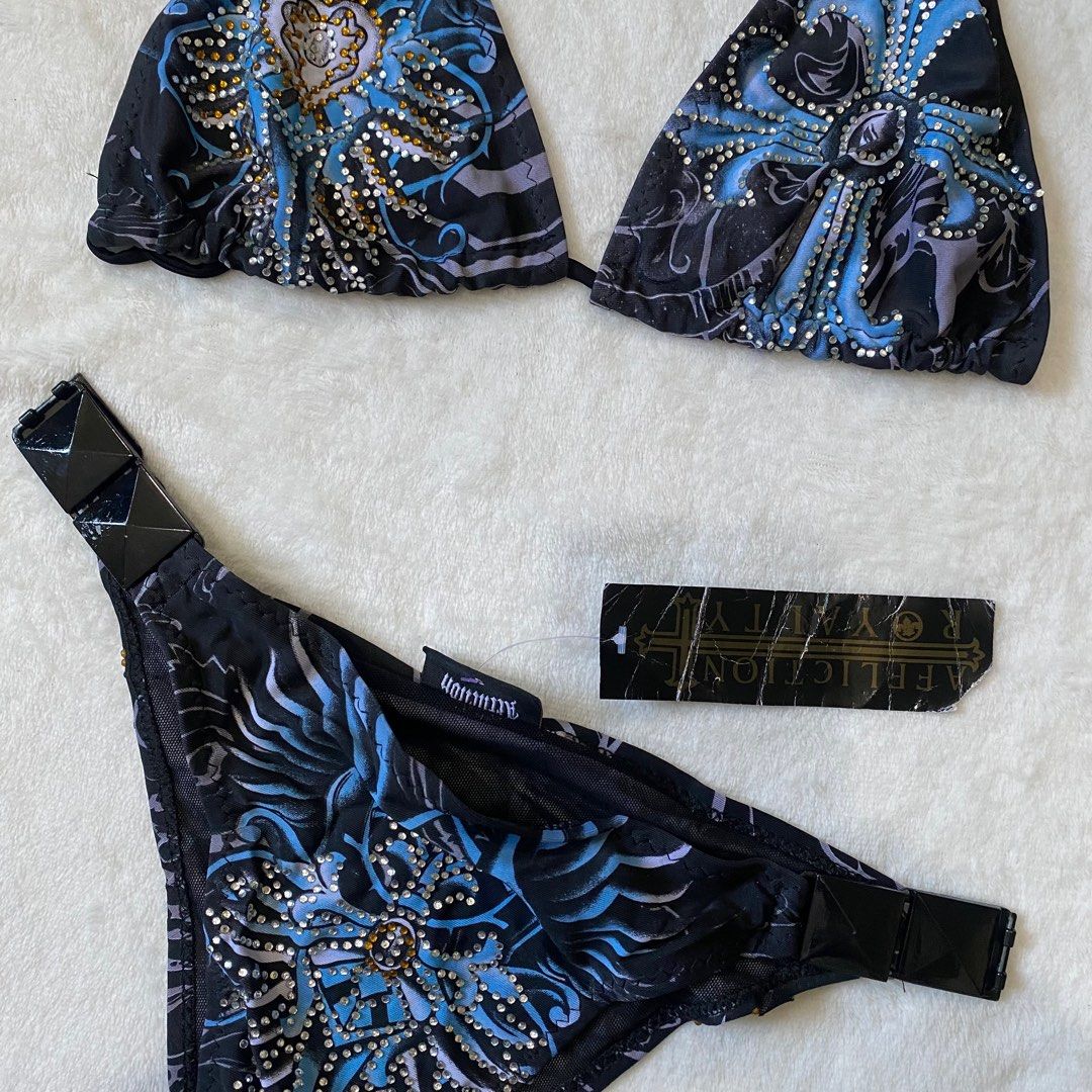 2000s Affliction gothic cross bikini | y2k 00s 90s juicy couture miss ...
