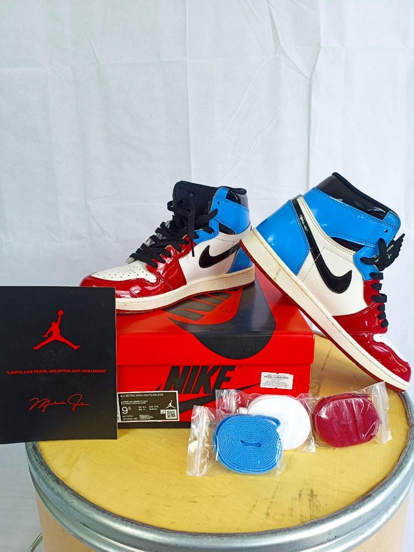 2019 Nike AJ1 Retro High OG Fearless Uk 8.5, Men's Fashion, Footwear, Sneakers on Carousell
