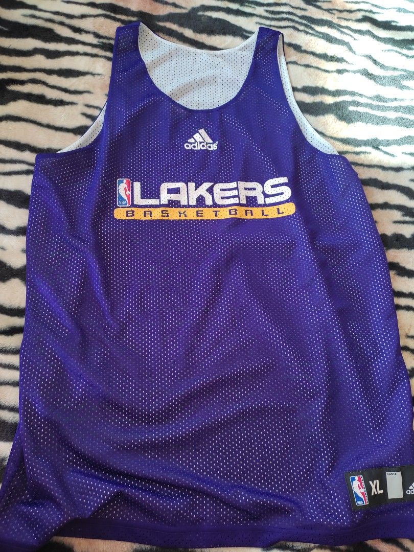 Adidas Singlets NBA Lakers Reversible, Luxury, Apparel on Carousell