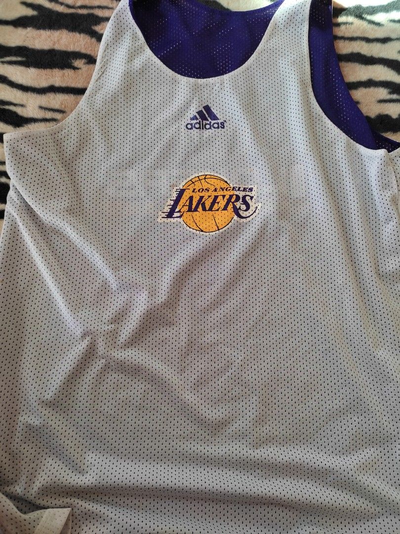 Adidas Singlets NBA Lakers Reversible, Luxury, Apparel on Carousell