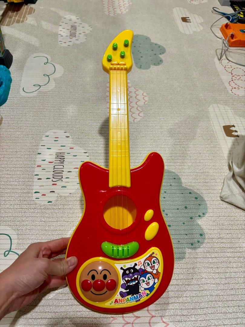 Anpanman Genius Guitar for Kids toddlers music instrument toy, Babies ...