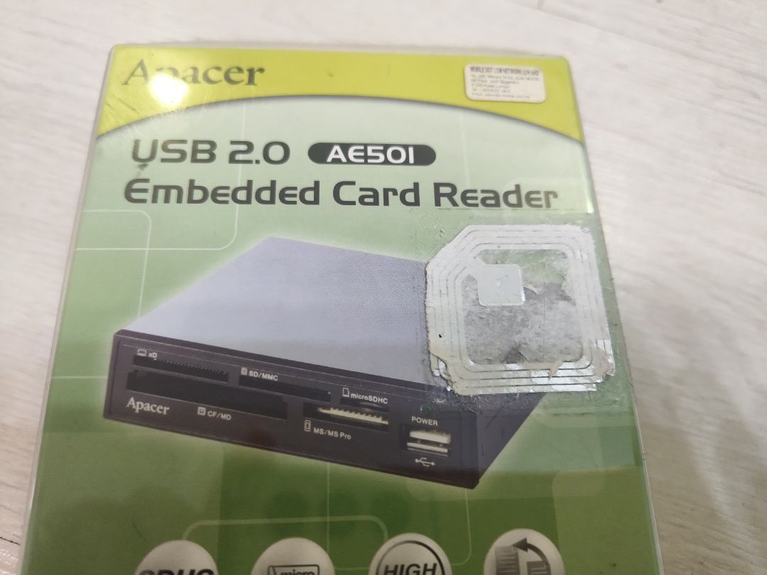 Apacer USB 2.0 AE501 Embedded Card Reader, Computers & Tech, Parts ...