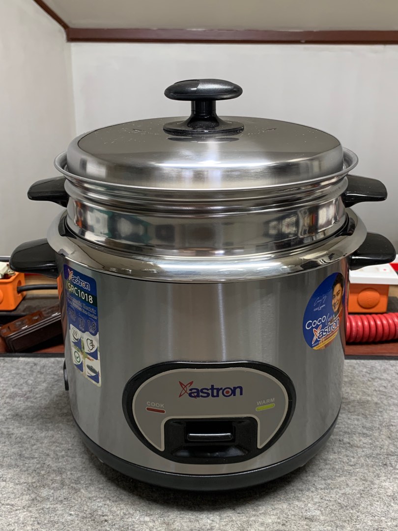 Astron Rice Cooker Pure Stainless 1.8 Liters 10cups cooking, TV & Home ...