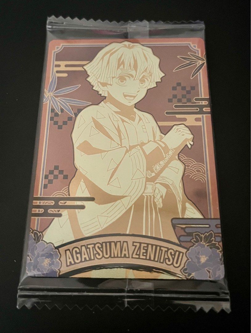 Brand New R Zenitsu Agatsuma Wafer Card Series 9 demon slayer Kimetsu ...