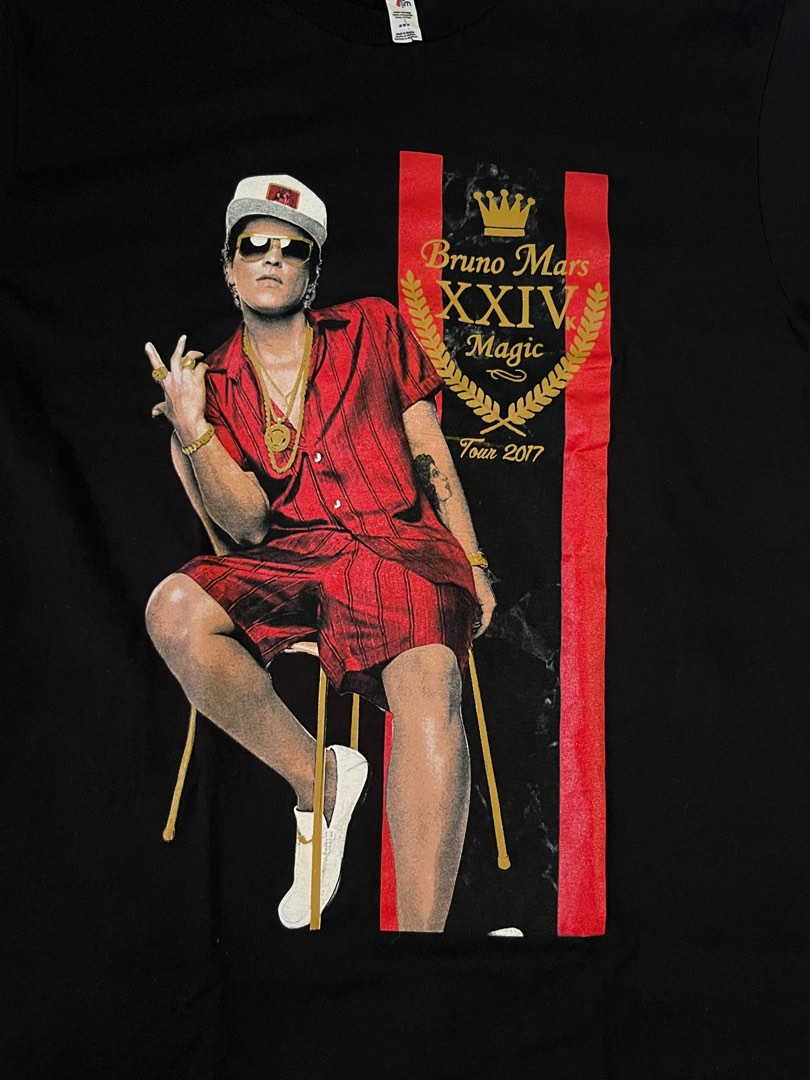 BRUNO MARS 24k MAGIC TOUR OFFICIAL, Men's Fashion, Tops & Sets, Tshirts ...
