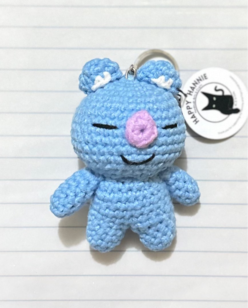 BT21 Keychain Crochet, Hobbies & Toys, Stationary & Craft, Handmade ...