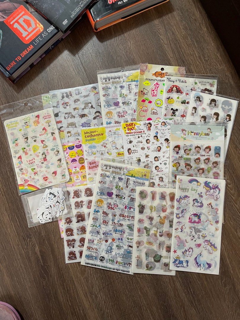 BUNDLE OF STICKERS (AT LEAST 25 SHEETS), Hobbies & Toys, Stationary ...