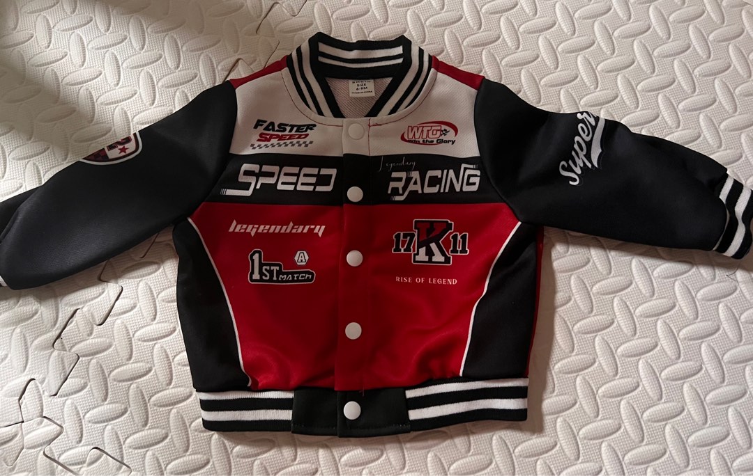 Car Racing Jacket for Baby 6-9mos, Babies & Kids, Babies & Kids Fashion ...