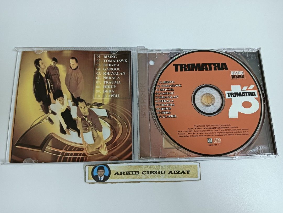 CD KUMPULAN TRIMATRA - BISING (1ST PRESS), Hobbies & Toys, Music ...