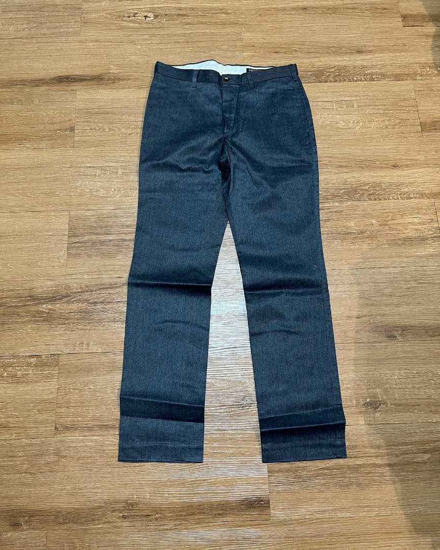 celana bahan BARNTORMER grey original Loose fit cakepp, Fesyen Pria ...
