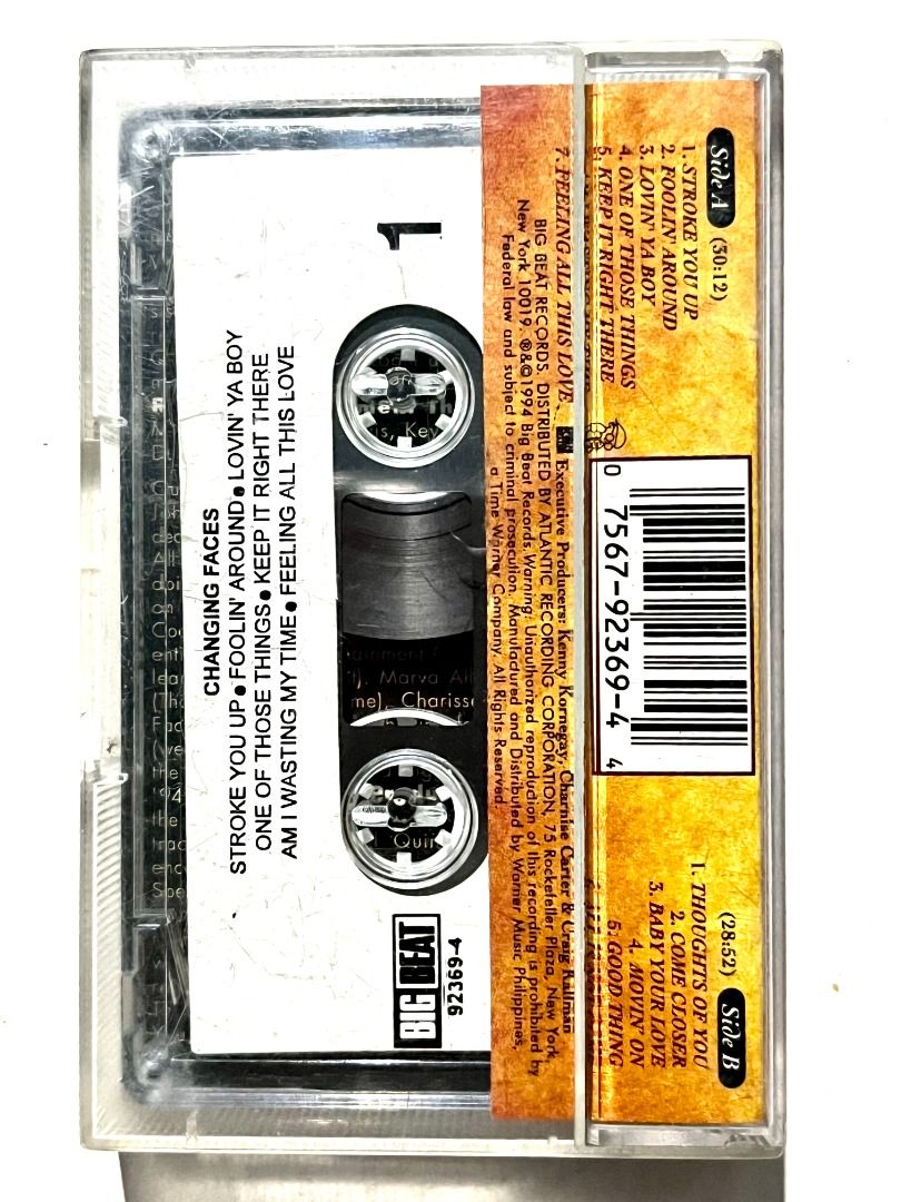 CHANGING FACES S/T Philippines Paper Label Cassette Tape, Hobbies ...