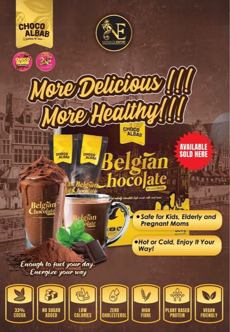 Choco Albab Belgian Chocolate Drink (20 sachets), Food & Drinks ...