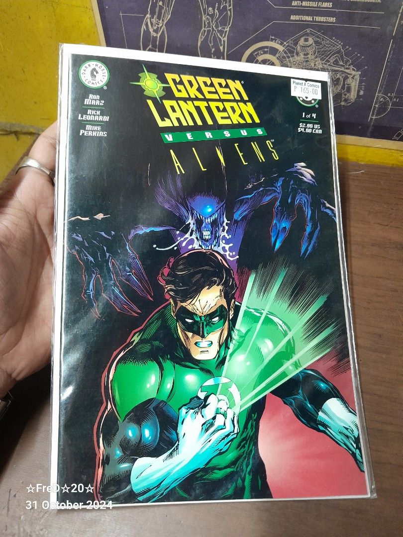Complete Green Lantern VS Alien Part 1 to Part 4 of 4 DC & Dark Horse ...