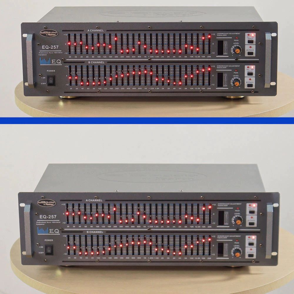 DB Audio by Astron EQ-257 Dual 25-Band Professional Graphic Equalizer ...