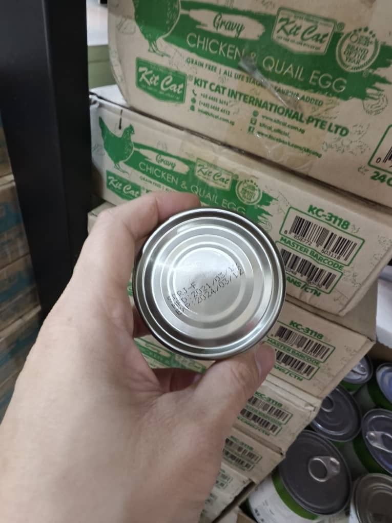 Expired Kit Cat Wet Food Can for Cat 80g - Chicken or Tuna Quail Egg ...