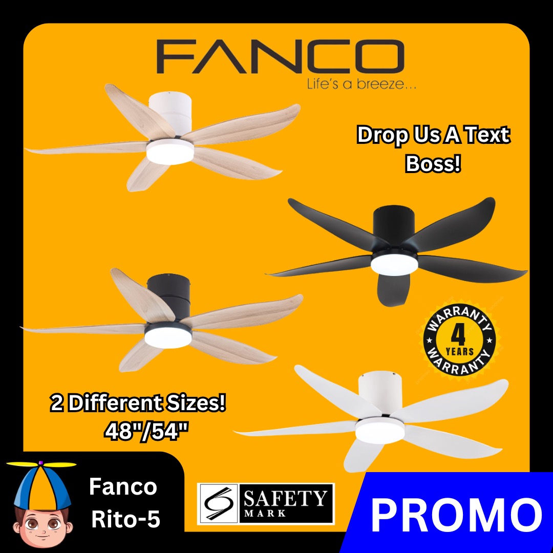 Fanco Rito-5 Ceiling fan, Furniture & Home Living, Lighting & Fans ...