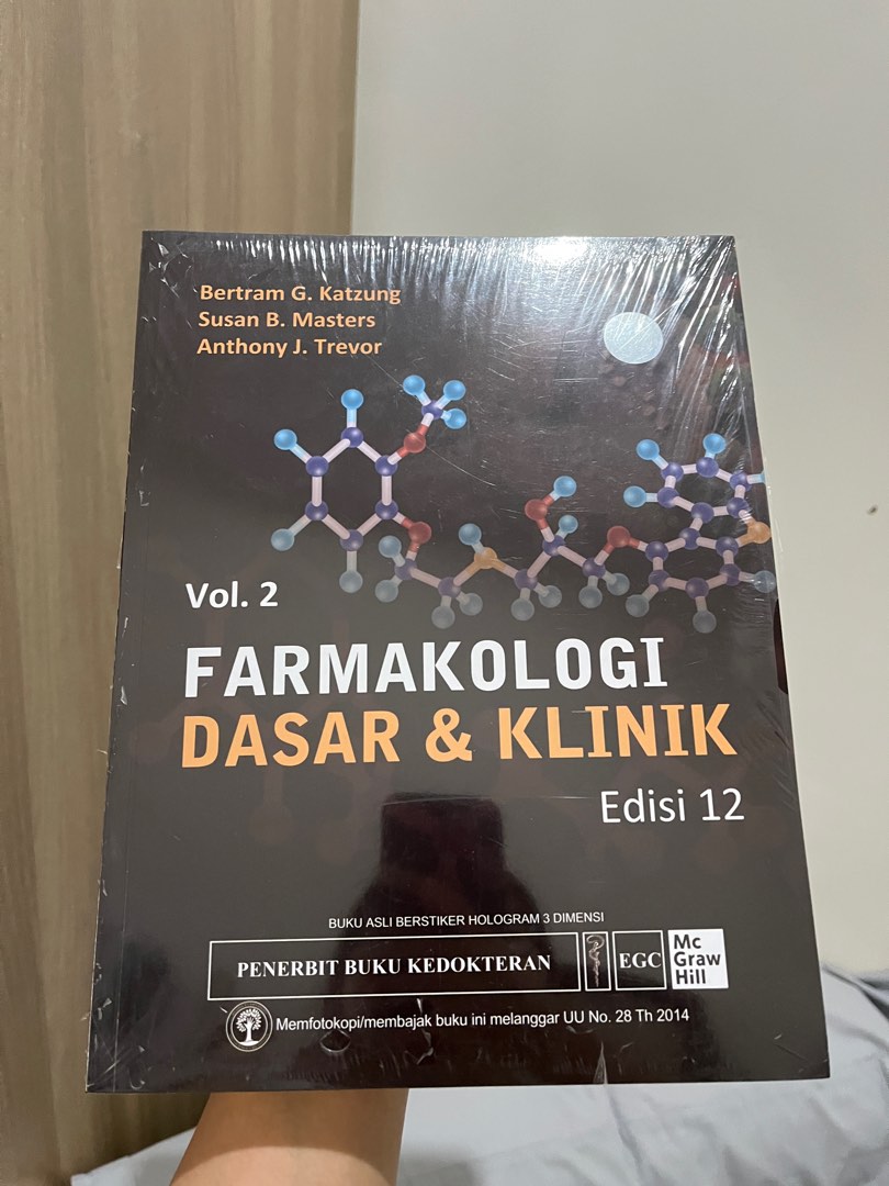 FARMAKOLOGI DASAR&KLINIK KATZUNG EDISI 12 VOL 2, Buku & Alat Tulis, Buku Pelajaran di Carousell