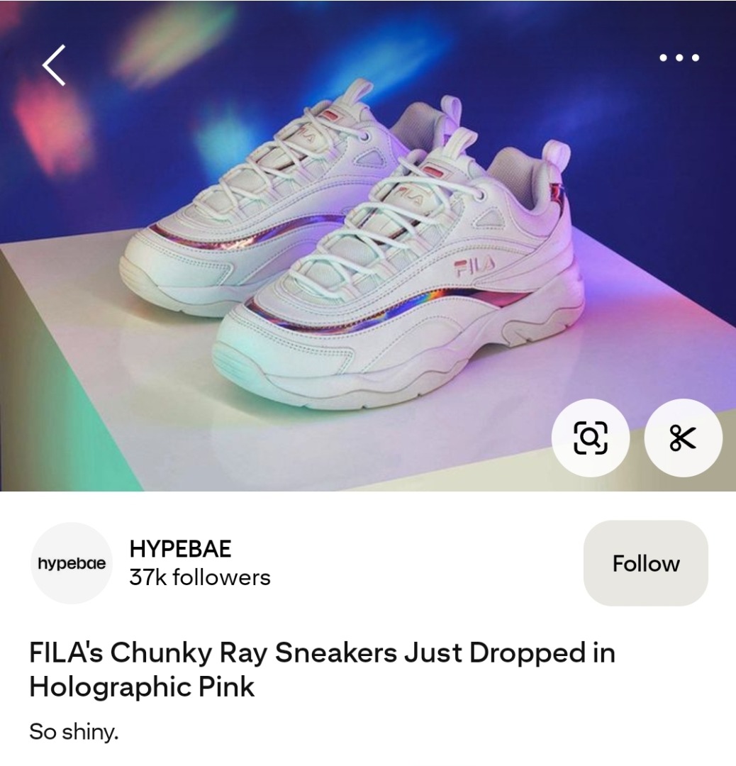 FILA chunky sneakers, Women's Fashion, Footwear, Sneakers on Carousell