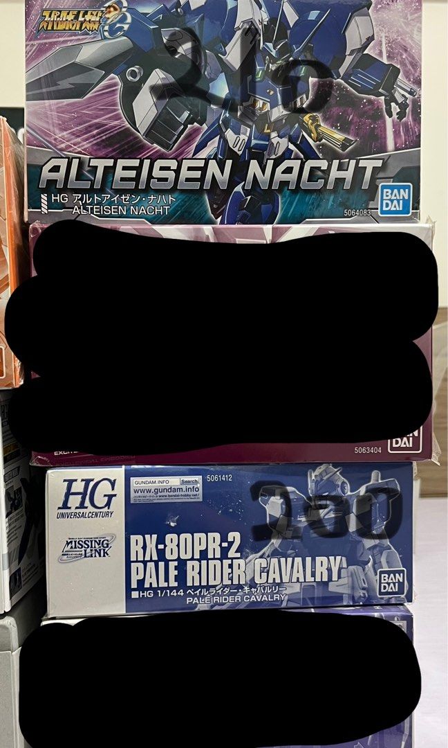 Gundam hg pale rider cavalry, mg destiny impulse regenes, mg ...