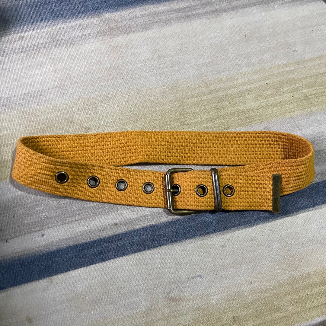 HQ VINTAGE MUSTARD YELLOW BELT, Women's Fashion, Watches & Accessories ...