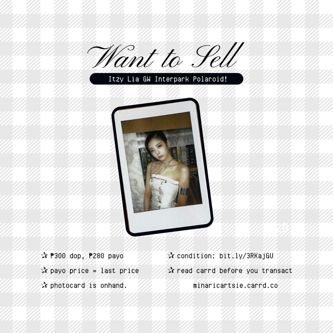 itzy lia guess who interpark polaroid pob photocard, Hobbies & Toys, Memorabilia & Collectibles ...