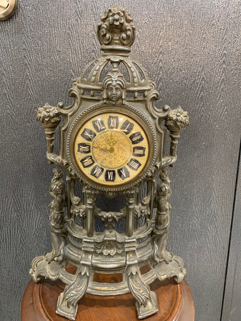 Jam Meja Antik German No 9, Furniture & Home Living, Home Decor, Clocks ...