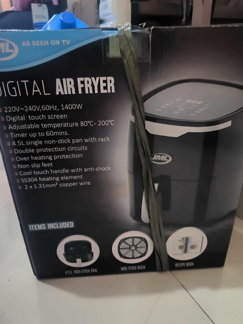 JML Digital Air Fryer, TV & Home Appliances, Kitchen Appliances, Fryers ...