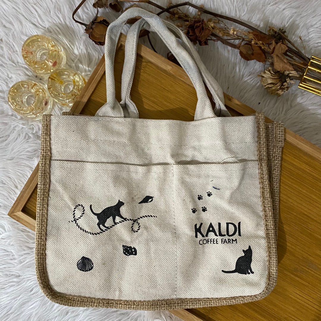 KALDI Coffee Farm Small Jute Bag, Women's Fashion, Bags & Wallets, Tote Bags on Carousell