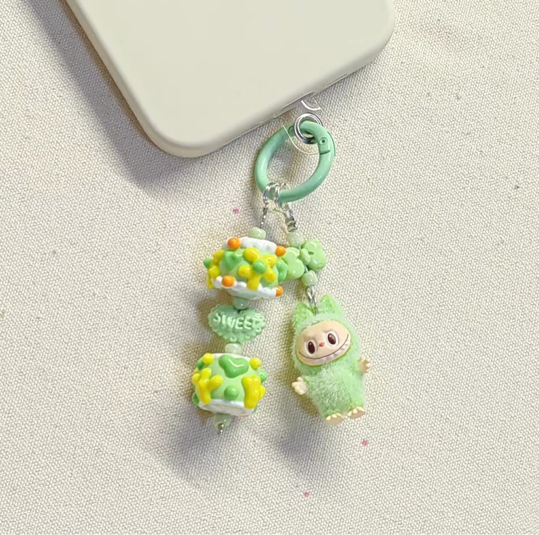 Labubu keychain/ Labubu handphone strap, Hobbies & Toys, Stationery ...