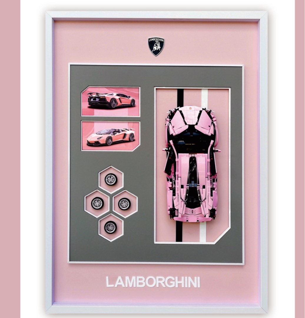 LAMBORGHINI TECHNIC CAR WALL FRAME, Furniture & Home Living, Home Decor ...
