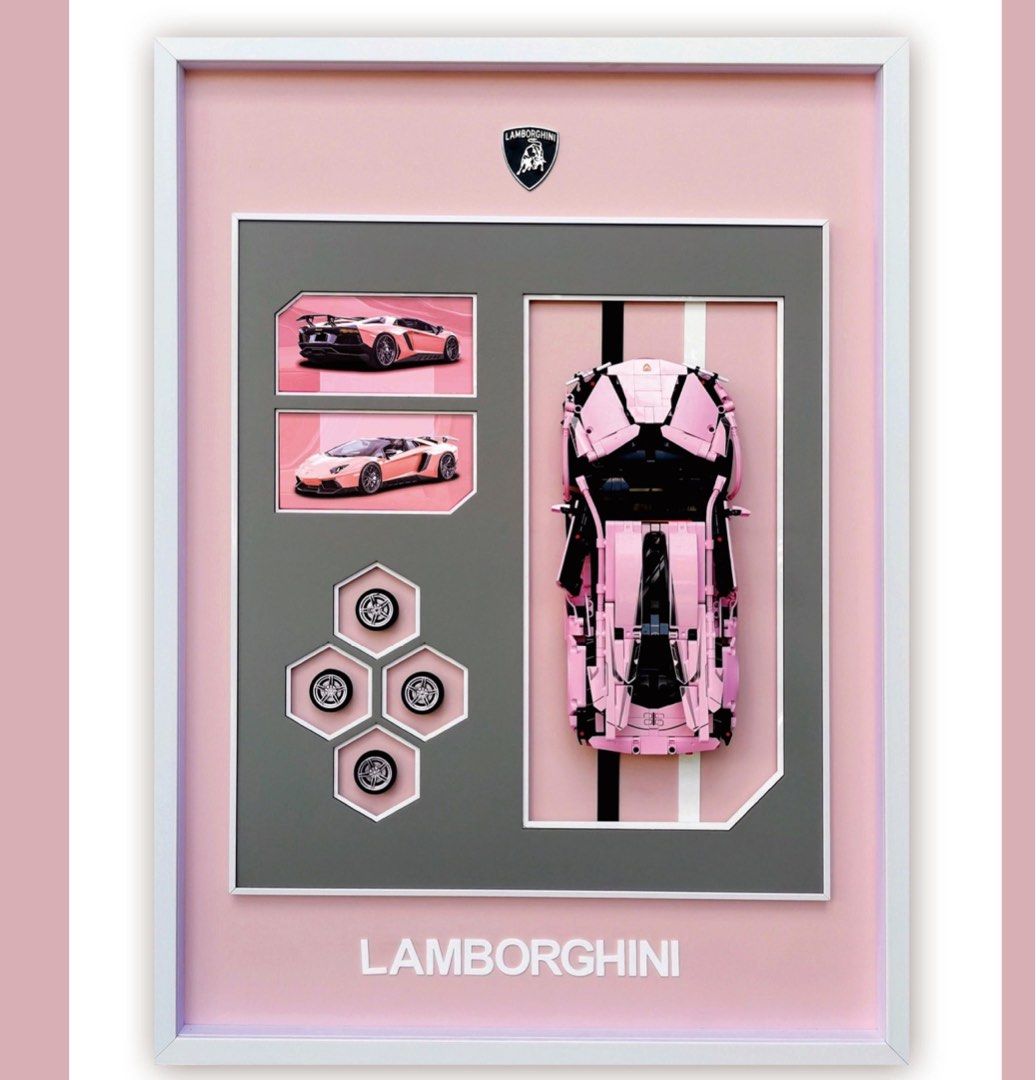 LAMBORGHINI TECHNIC CAR WALL FRAME, Furniture & Home Living, Home Decor ...