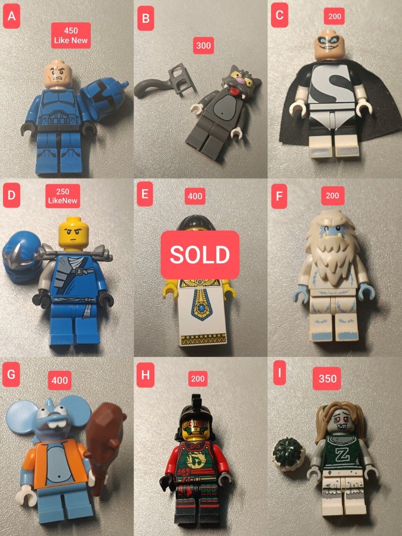 Lego Minifigures (CMF, Minecraft, Star Wars, Ninjago, Batman, Simpsons ...