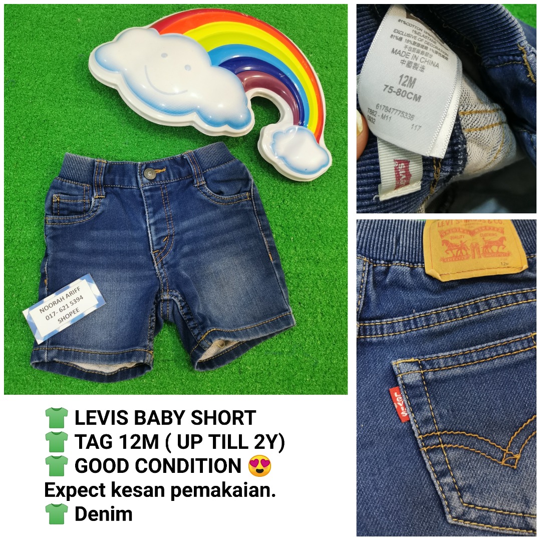 LEVIS BABY SHORT 12M, Babies & Kids, Babies & Kids Fashion on Carousell